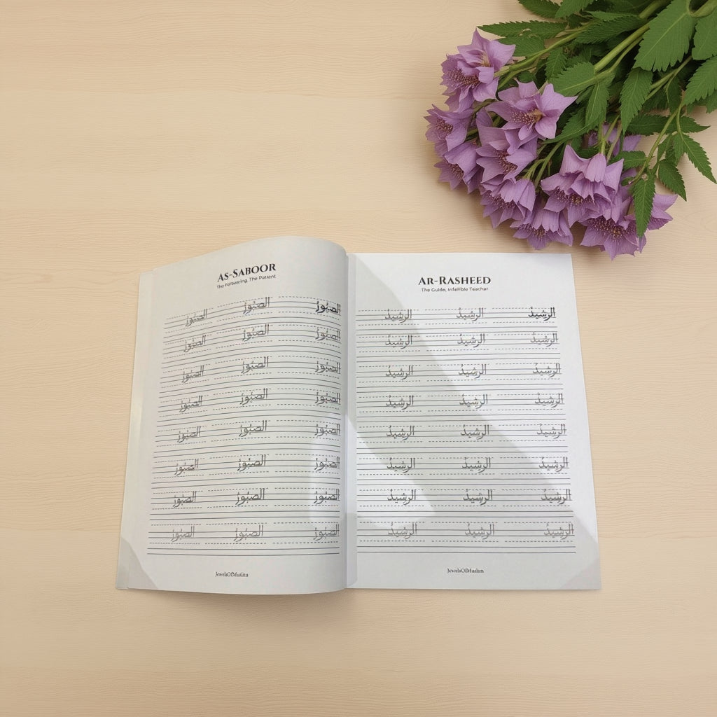 99 Divine Names Tracing – Jewelsofmuslim